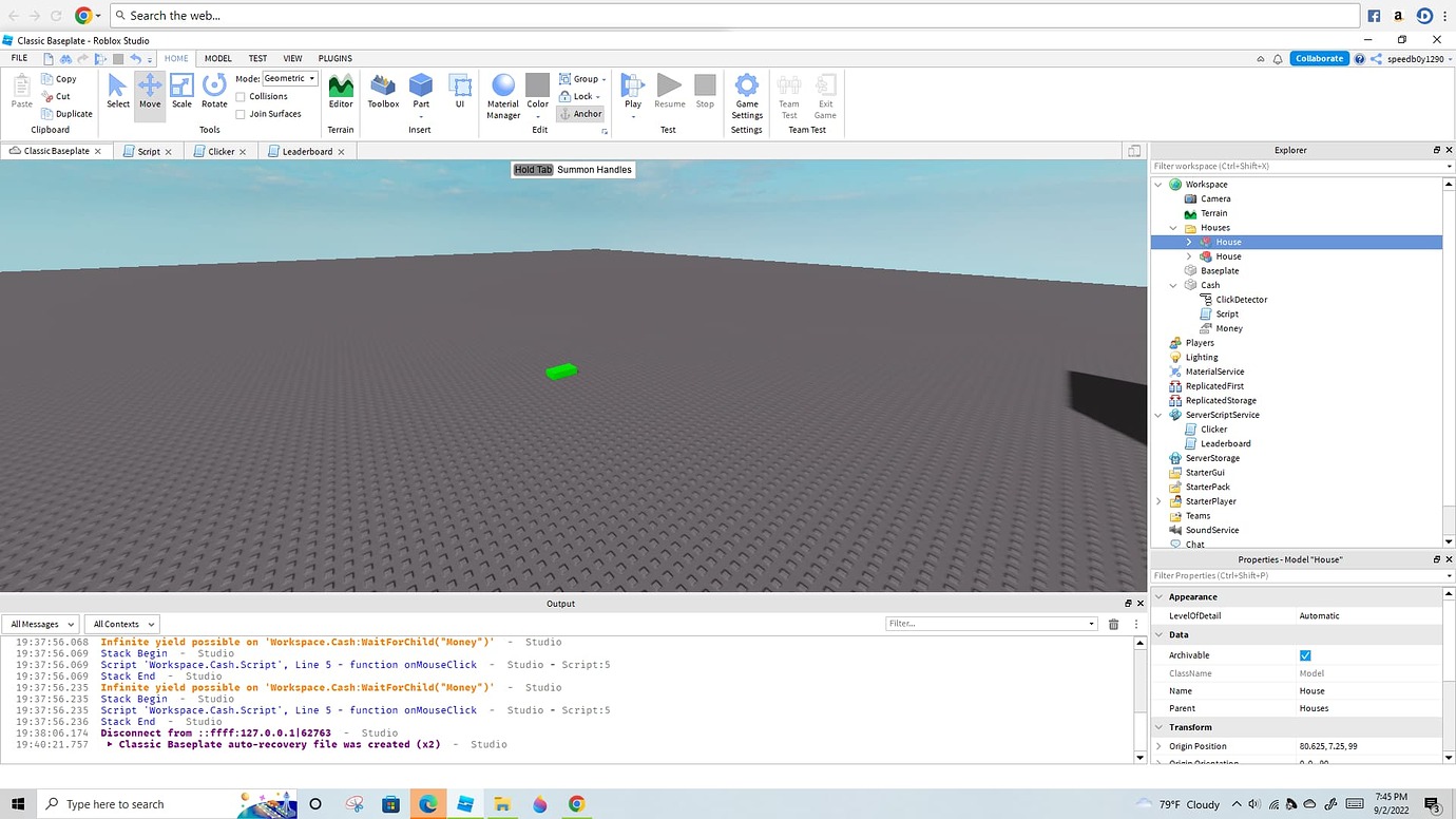 Getting error not sure why - Scripting Support - Developer Forum | Roblox