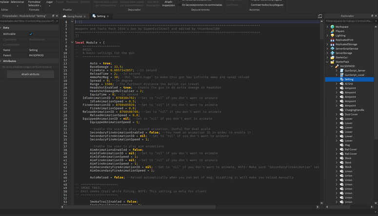 This is how exploiters can edit your guns settings - Scripting Support ...
