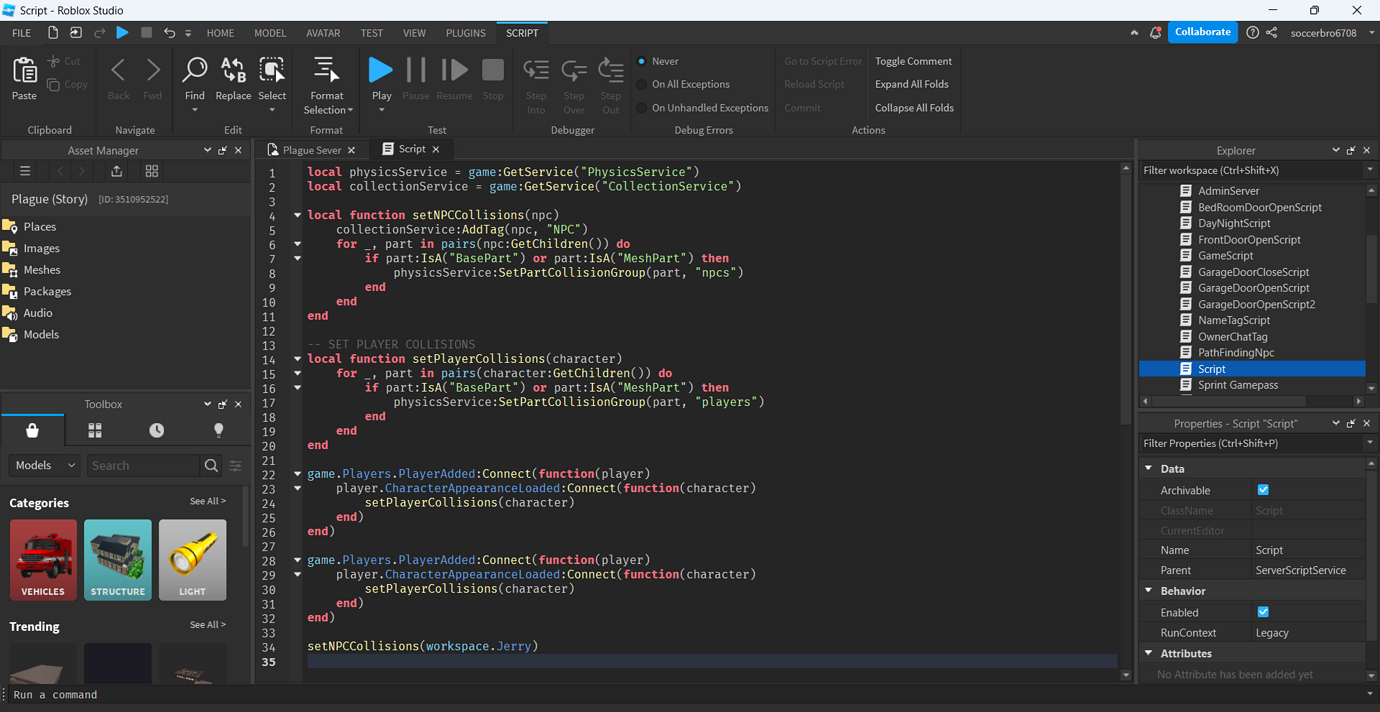 Help With Npc Collisions - Scripting Support - Developer Forum | Roblox