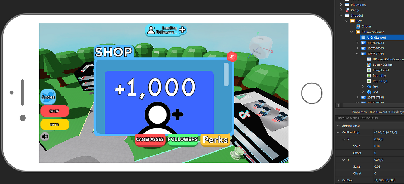 UIGridLayout Scaling Issue - Art Design Support - Developer Forum | Roblox