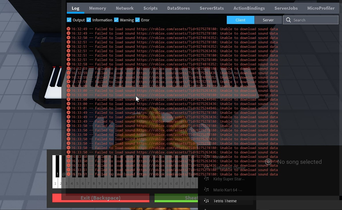 Failed to load sound rbxassetid:// ID: Unable to download sound data - Game Design Support ...