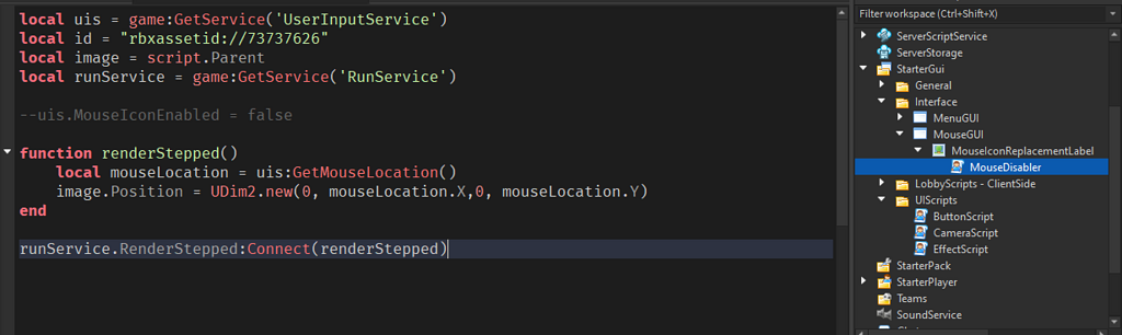Fake mouse not centered - Scripting Support - Developer Forum | Roblox
