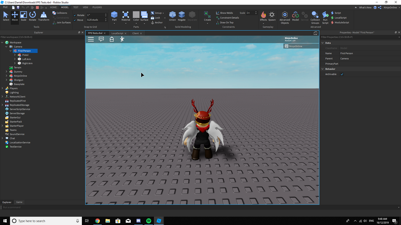 Setting models in camera not showing up - Scripting Support - Developer ...