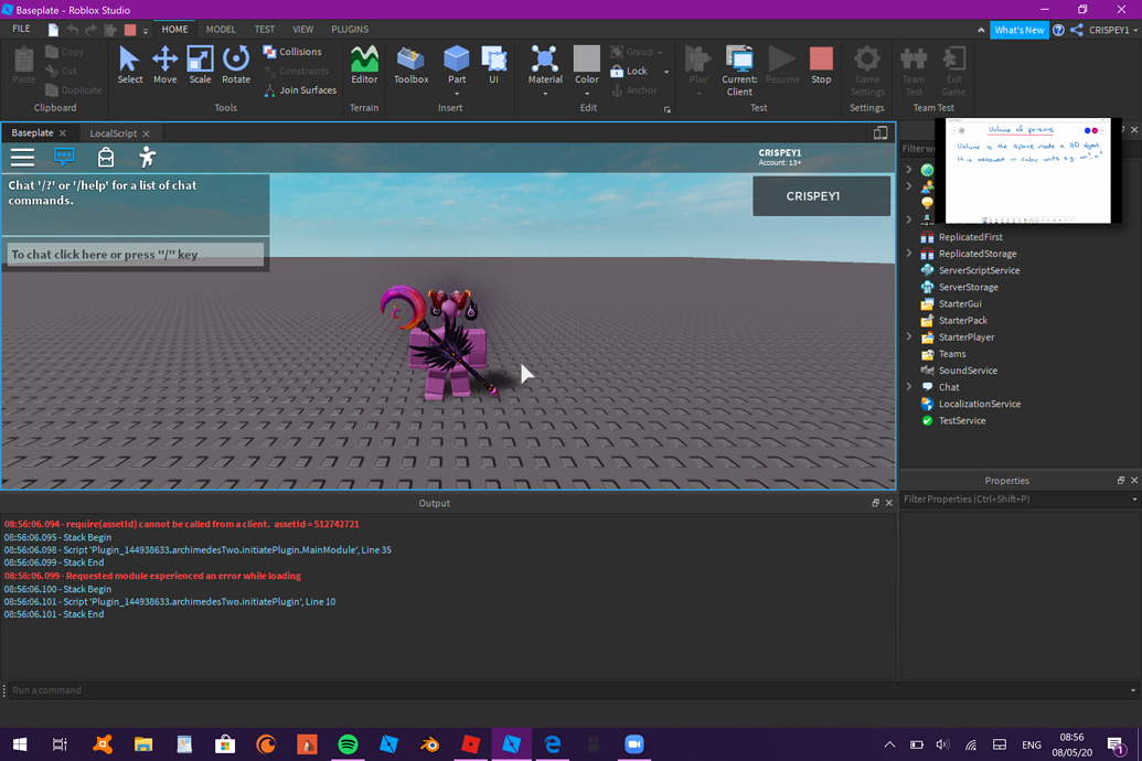 Why isn't this script working? - Scripting Support - Developer Forum | Roblox