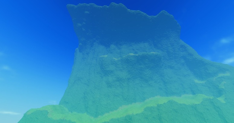 Fantasy cliff scene made using roblox smooth terrain - Creations ...