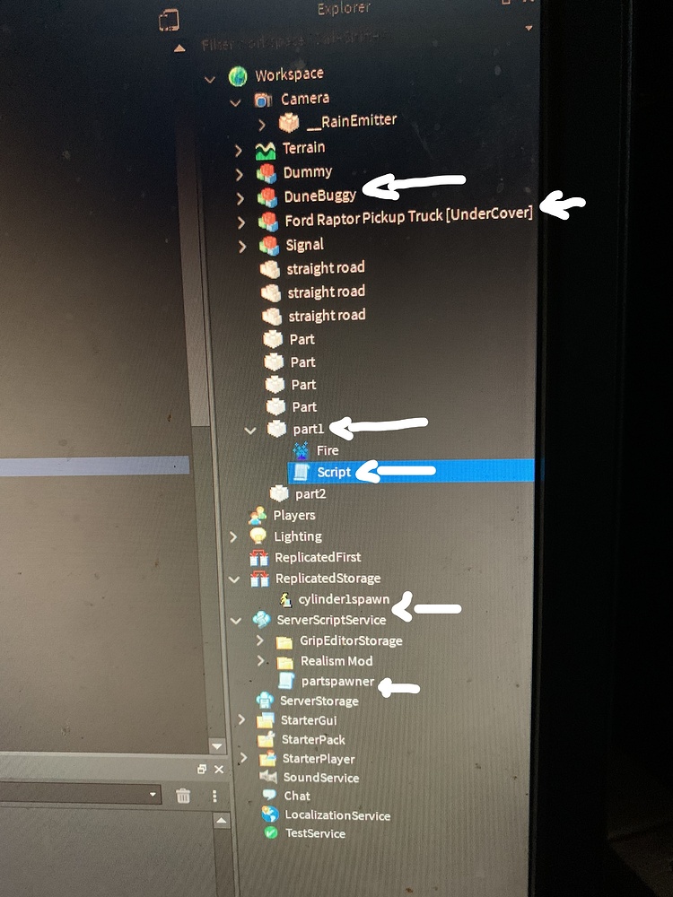 The roblox buggy won't make the part function - Scripting Support - Developer Forum | Roblox