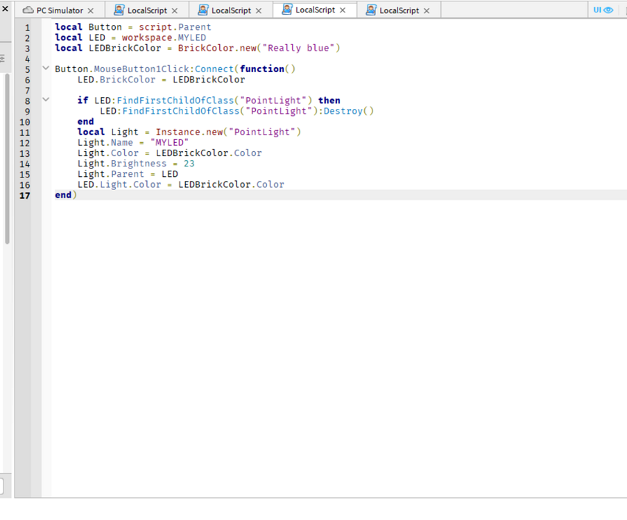 Help needed with gui light - Scripting Support - Developer Forum | Roblox