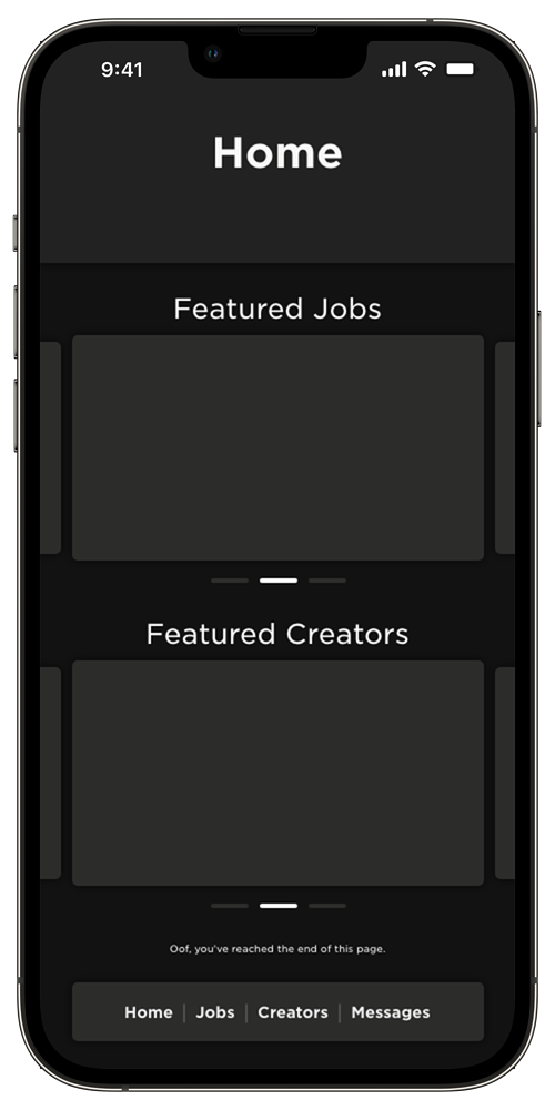 Talent Hub Mobile App Concept - Version 2 - Creations Feedback ...