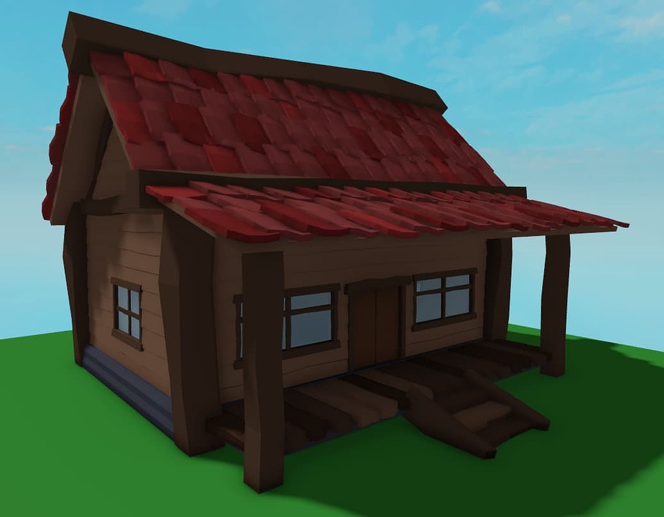 Low-Poly Wooden Cottage ( Blender Model ) - Creations Feedback ...
