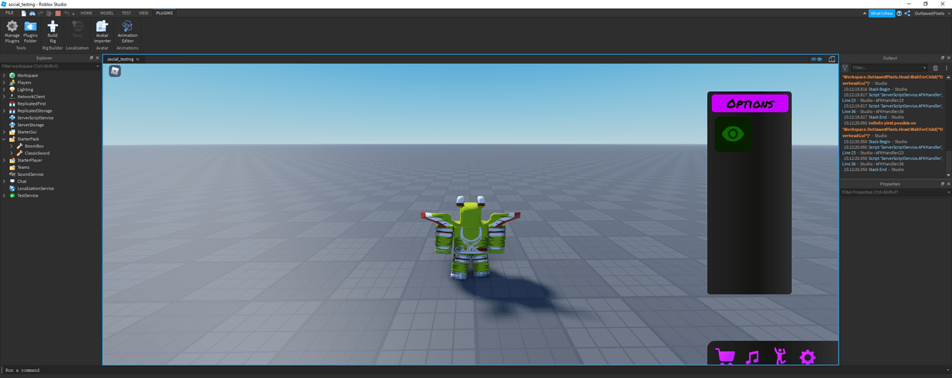 Inventory not showing up in Roblox Studio? - Scripting Support ...