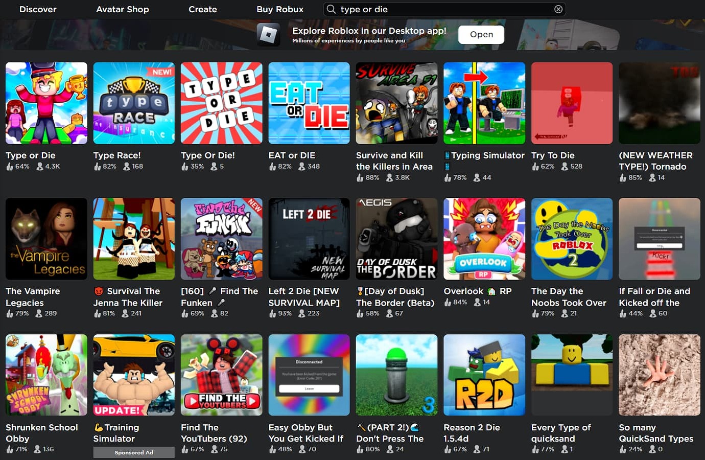 Game no longer shows up on search - Website Bugs - Developer Forum | Roblox