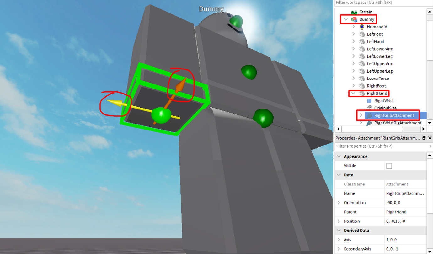 How Do I Position An Attachment Scripting Support Developer Forum Roblox