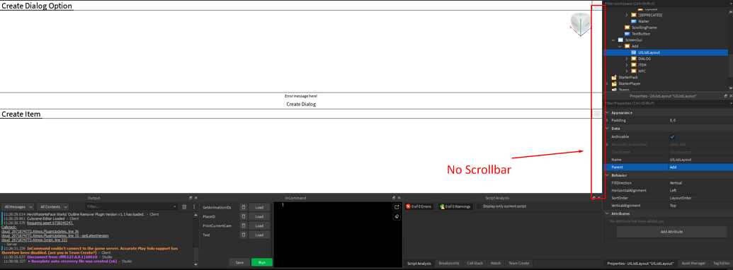 ScrollingFrame.AutomaticCanvasSize not working with UIListLayout and/or AutomaticSized Children ...