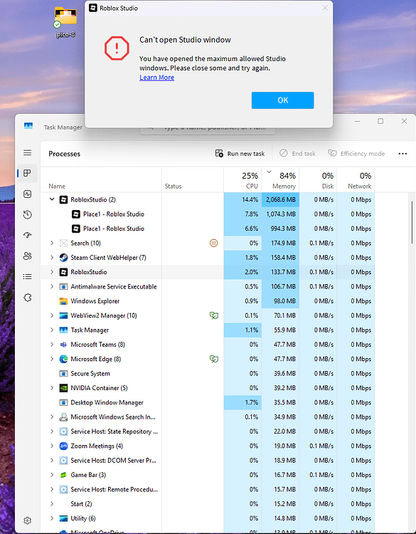 Studio won't let me open more windows despite having only one studio window open - Studio Bugs ...