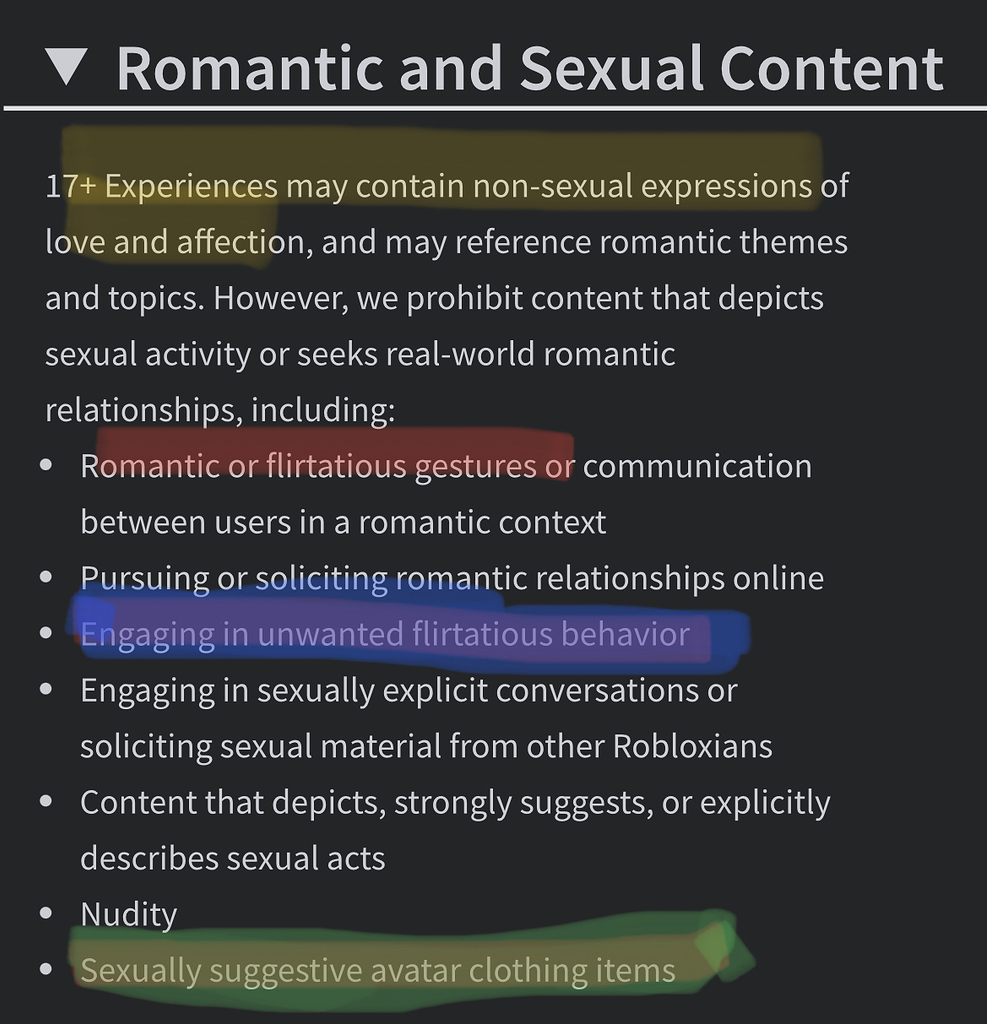 I don’t understand the 17+ policies - Game Design Support - Developer ...