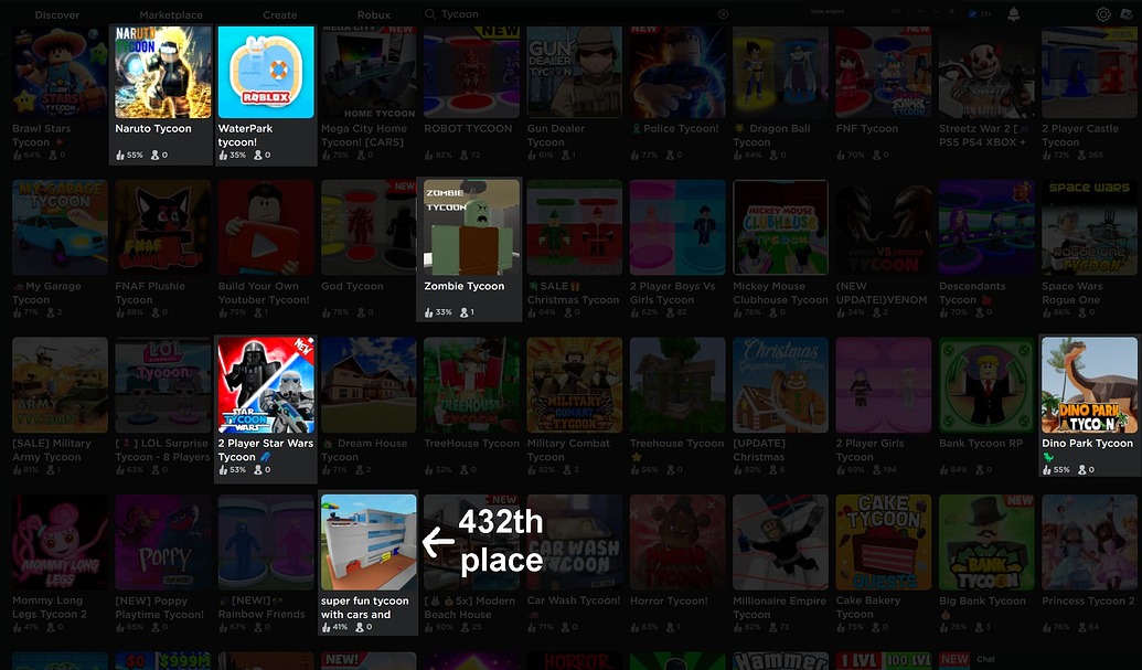 My game does not appear when searching for its own genre - Roblox Application and Website Bugs ...