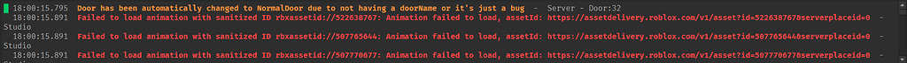 Failed to load animation - Platform Usage Support - Developer Forum | Roblox