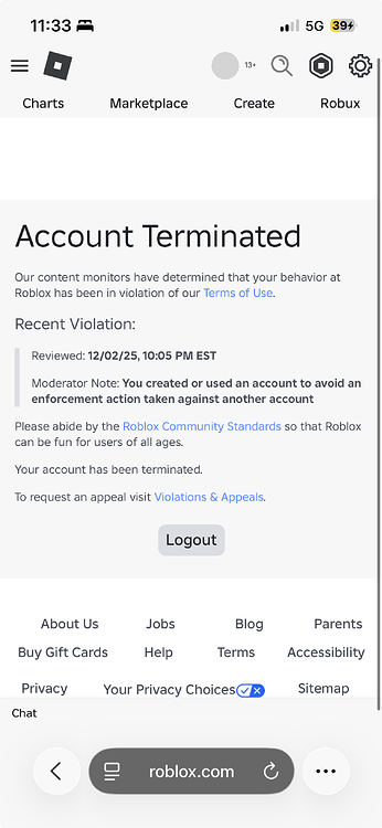 Accounts falsely terminated for evasion - Platform Usage Support ...