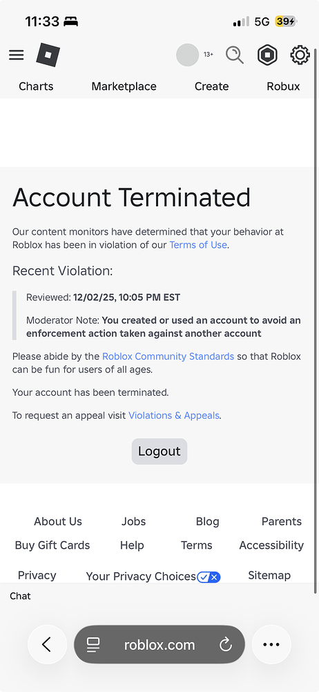 Accounts falsely terminated for evasion - Platform Usage Support ...