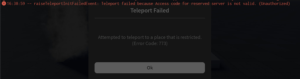 Teleporting people to an already existing reserved server - Scripting Support - Developer Forum ...