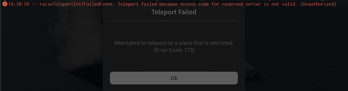 Teleporting people to an already existing reserved server - Scripting Support - Developer Forum ...