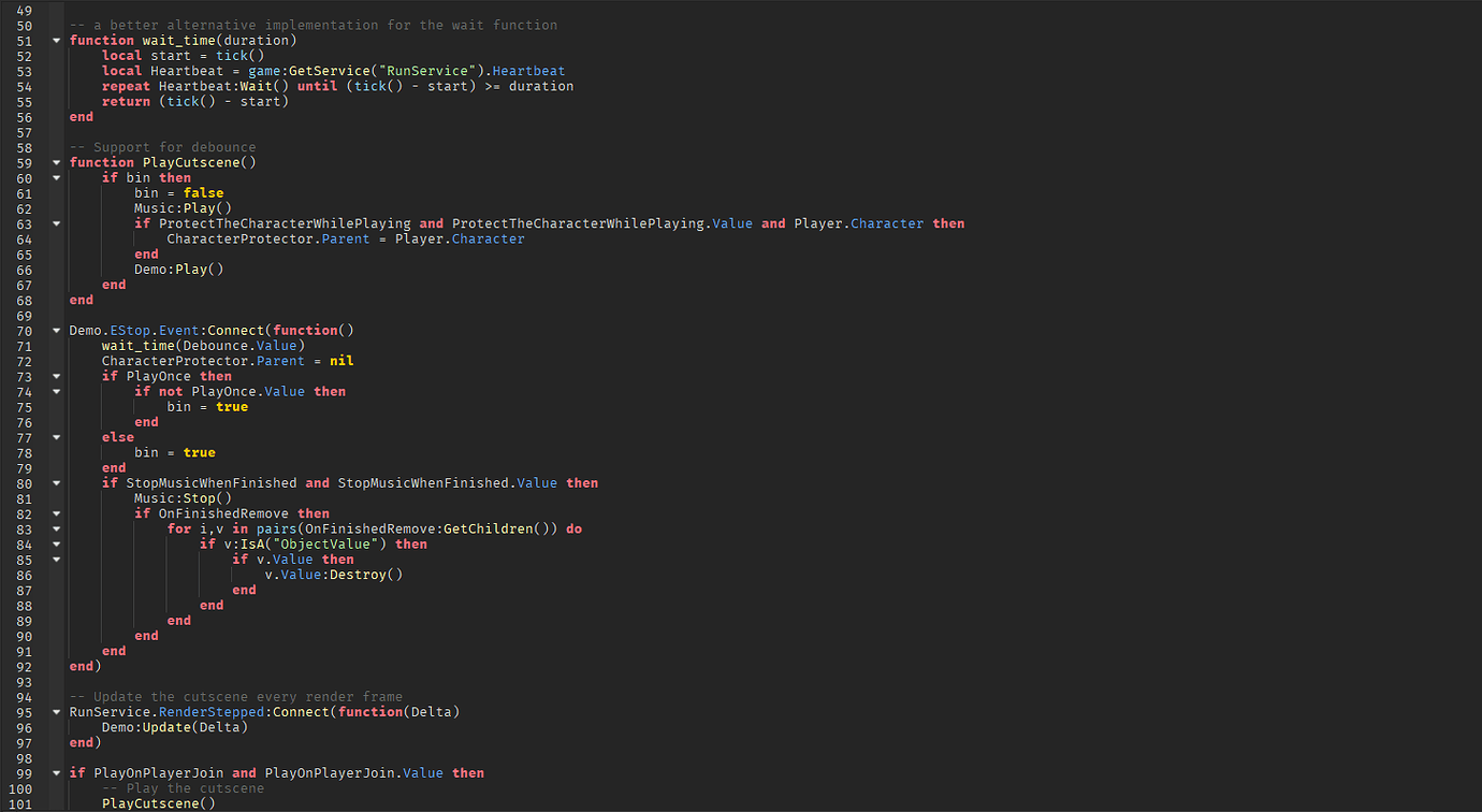 Cutscene isn't working, please help! - Scripting Support - Developer ...