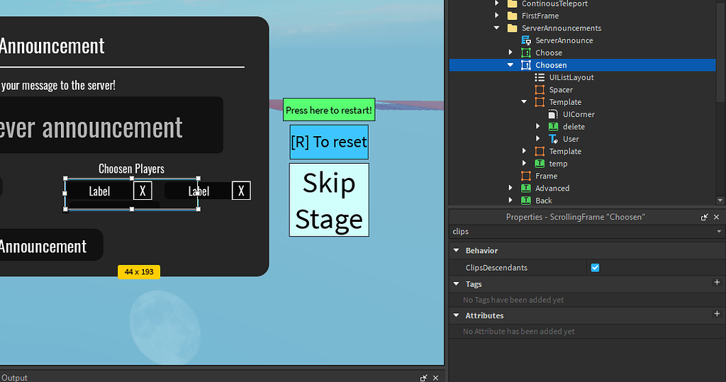 Scrolling Frame Children Clipping Issue - Art Design Support ...