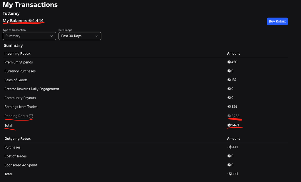 Pending Robux incorrectly marked as pending / incorrectly shown in ...