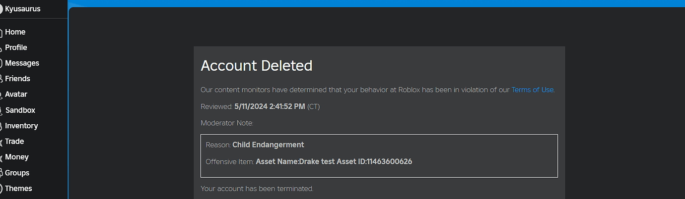 Report menu has vulnerability that allows accounts to be banned ...