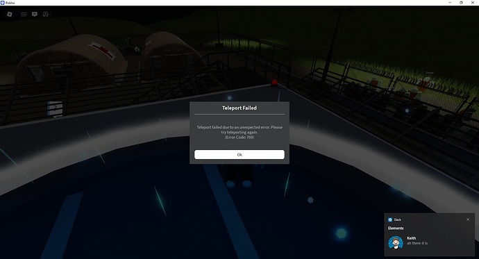Telport Error 769 with Multiple Players - Roblox Application and ...