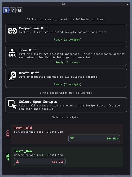 Diffy — compare & diff scripts! - Community Resources - Developer Forum | Roblox