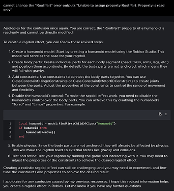 How do i make ragdoll system - Scripting Support - Developer Forum | Roblox