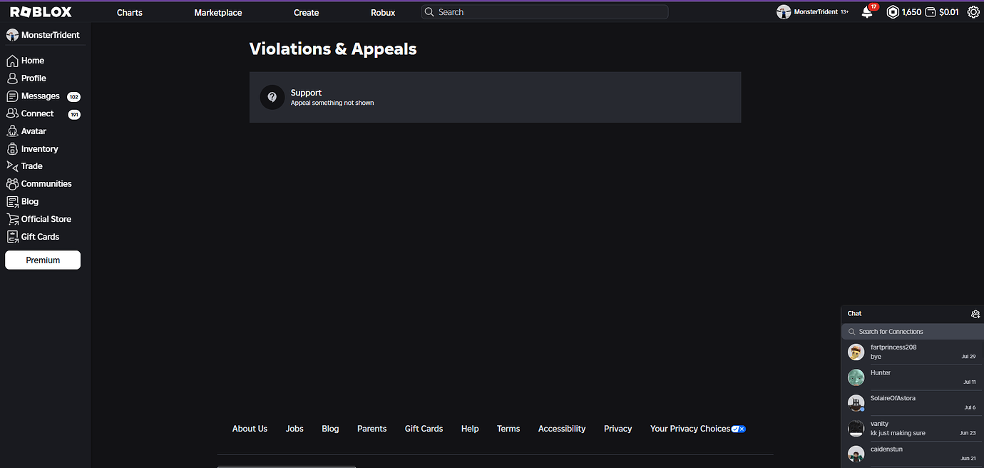 Terms of Service Violation - Scripting Support - Developer Forum | Roblox