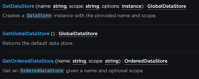 [API Definition Issue] DataStoreService's method GetDataStore returns type GlobaDataStore ...