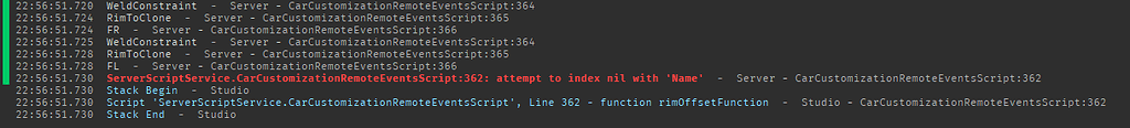 Attempt to index nil with 'Name' but it still finds the part? - Scripting Support - Developer ...