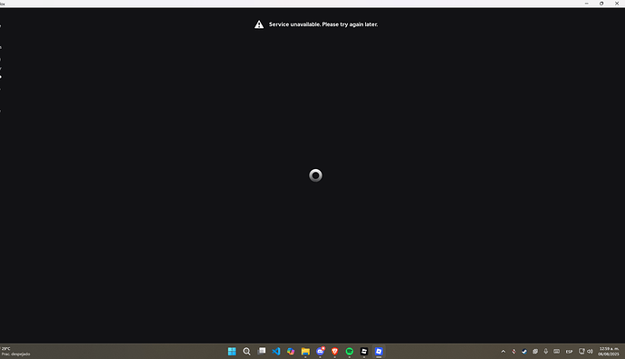 The experiences doesnt load and its says This experience is currently ...