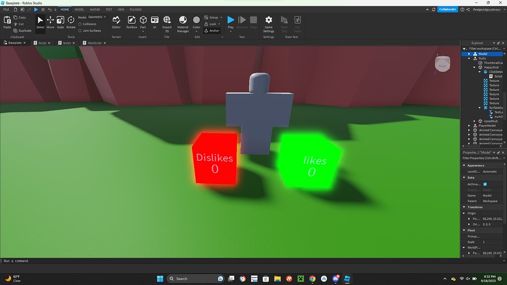 How do i make a like/dislike buttons? - Scripting Support - Developer Forum | Roblox