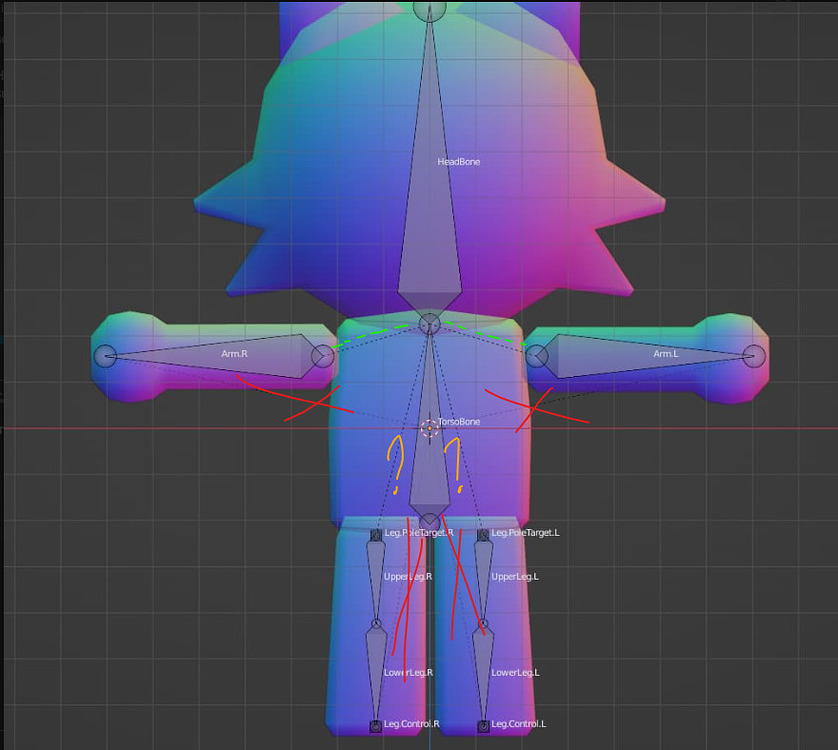 Importing Blender rig to studio moves parts around incorrectly - Art Design Support - Developer ...