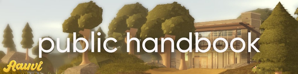 Aauvi Public Handbook - Bulletin Board - Developer Forum | Roblox