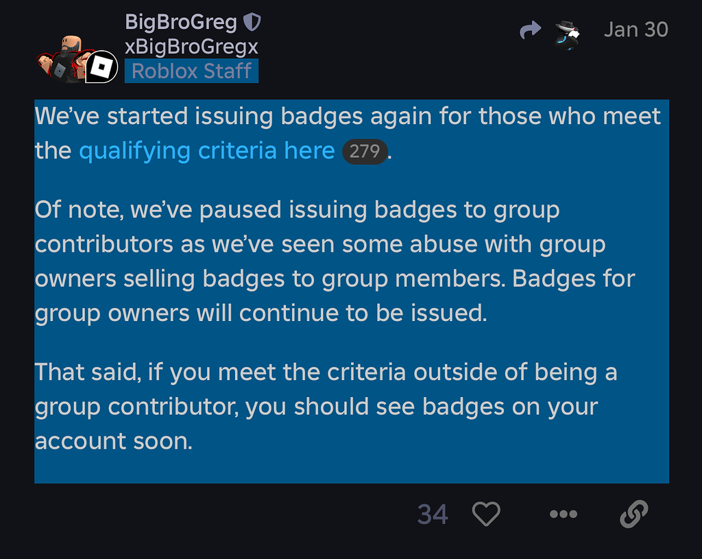 Verified Badge is incorrectly not being granted - Roblox Application ...