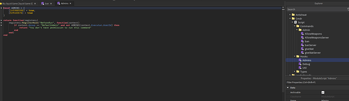 Cmdr Panel Creating Custom Commands - Scripting Support - Developer Forum | Roblox