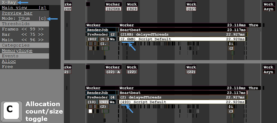 MicroProfiler memory profiling, flame graphs, diffs, and much more ...