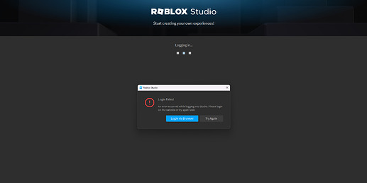 Roblox Studio "Login Failed" and Worse Connection - Platform Usage Support - Developer Forum ...