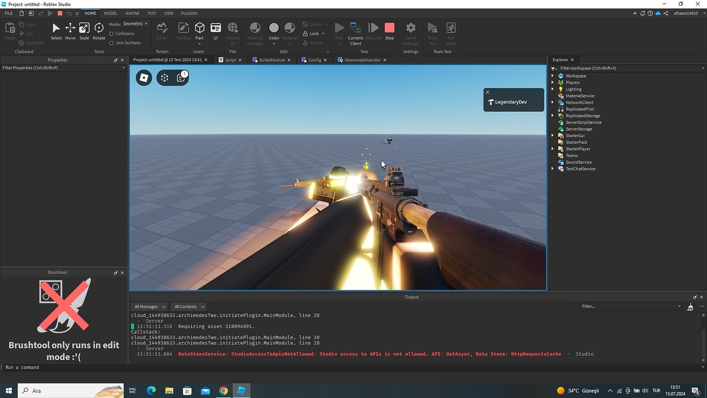 Vİewmodel Bullets not being able accurate with the characters bullets - Game Design Support ...