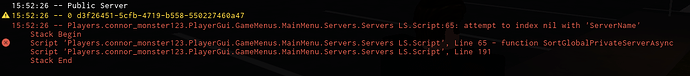 Custom Private Server System Scripting Help Scripting Support Developer Forum Roblox