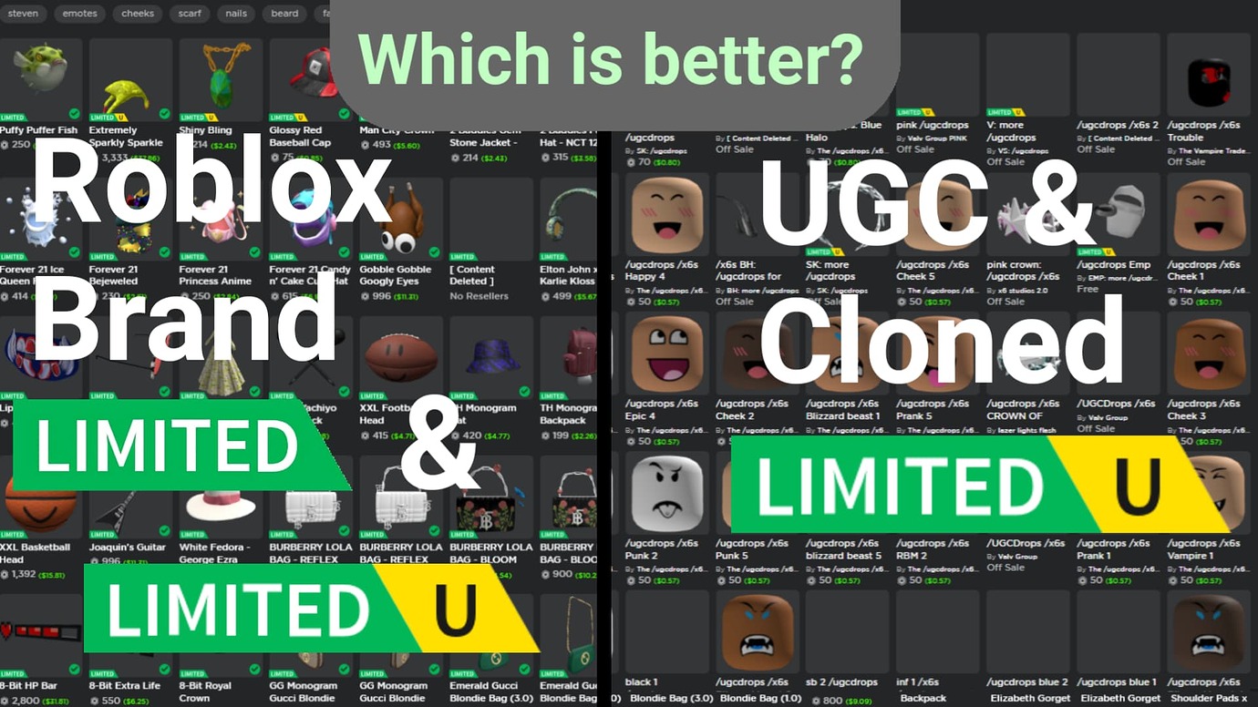 Bring Back Roblox Brand Tradable Limiteds to Roblox - Platform Usage ...