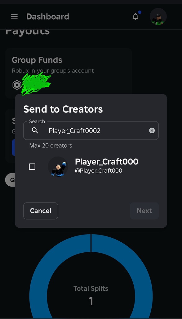 Name sorting on One-Time payout - Creator Hub (create.roblox.com) Bugs ...