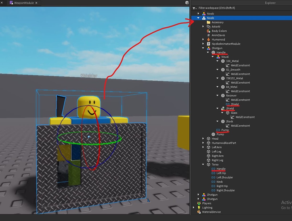 Why is it impossible to rig a shotgun to s shield without roblox ...