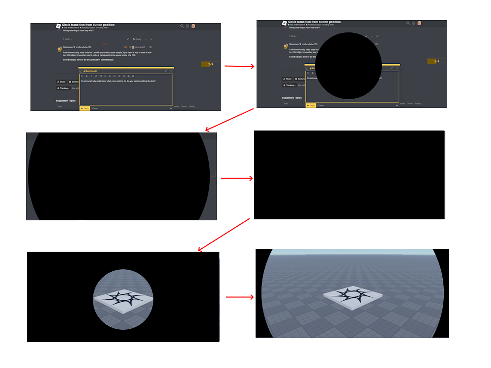 Circle transition from button position - Scripting Support - Developer Forum | Roblox
