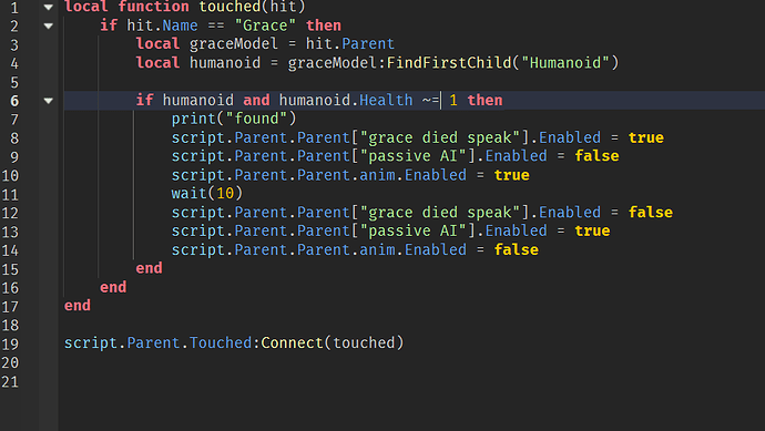 Part not finding model's humanoid to detect if it died - Scripting Support - Developer Forum ...